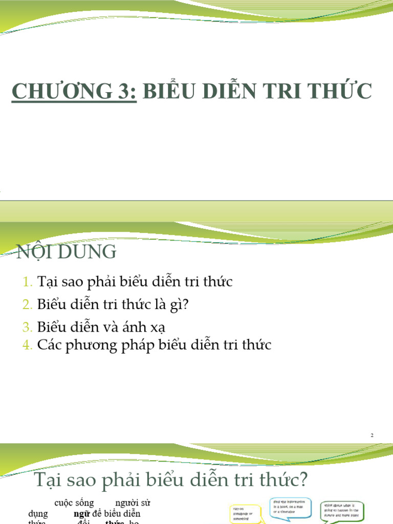 Chap 3a - Bieu Dien Tri Thuc | PDF