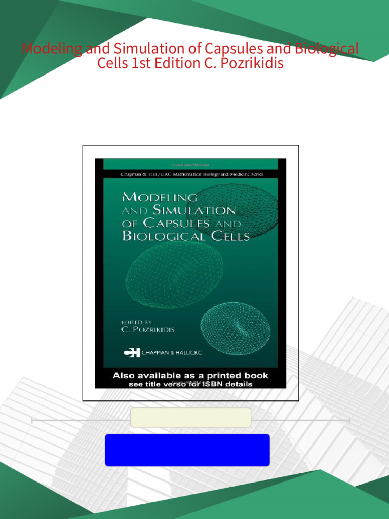 Modeling and Simulation of Capsules and Biological Cells 1st Edition C ...