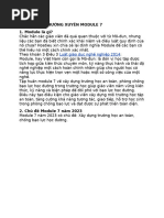 Đáp Án Module 7 | PDF
