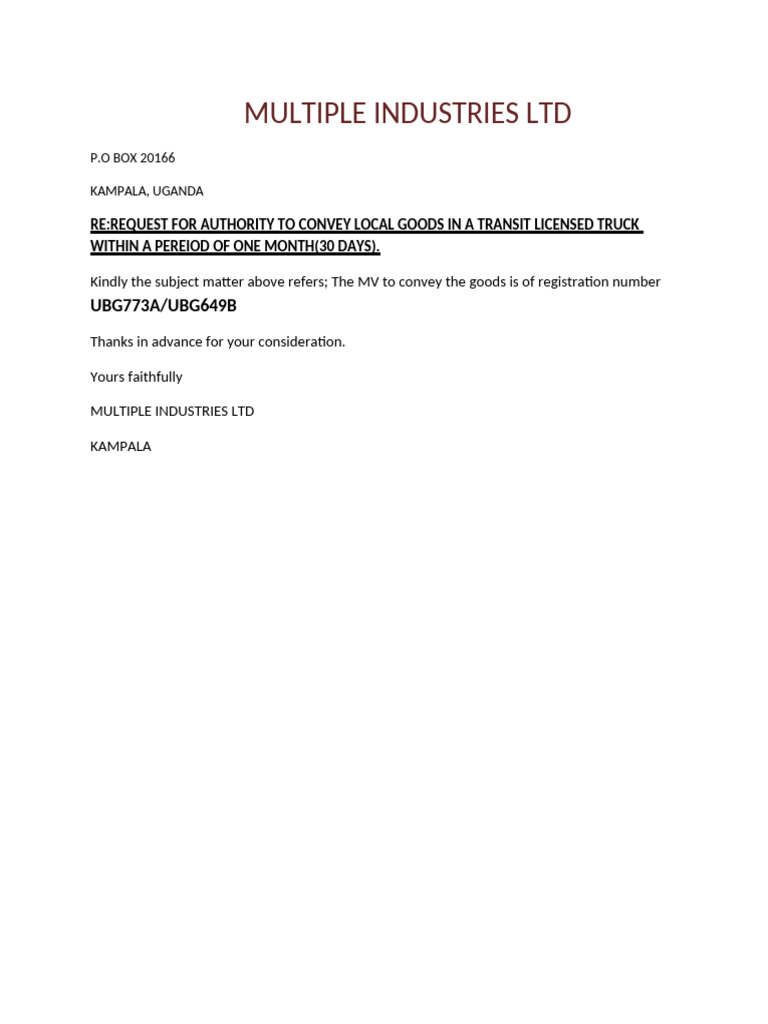 Multiple Industries LTD | PDF