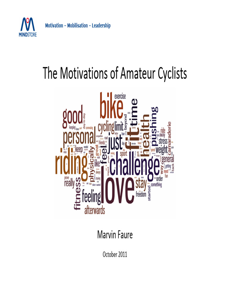 The Motivations of Amateur Cyclists | PDF | Motivation | Motivational