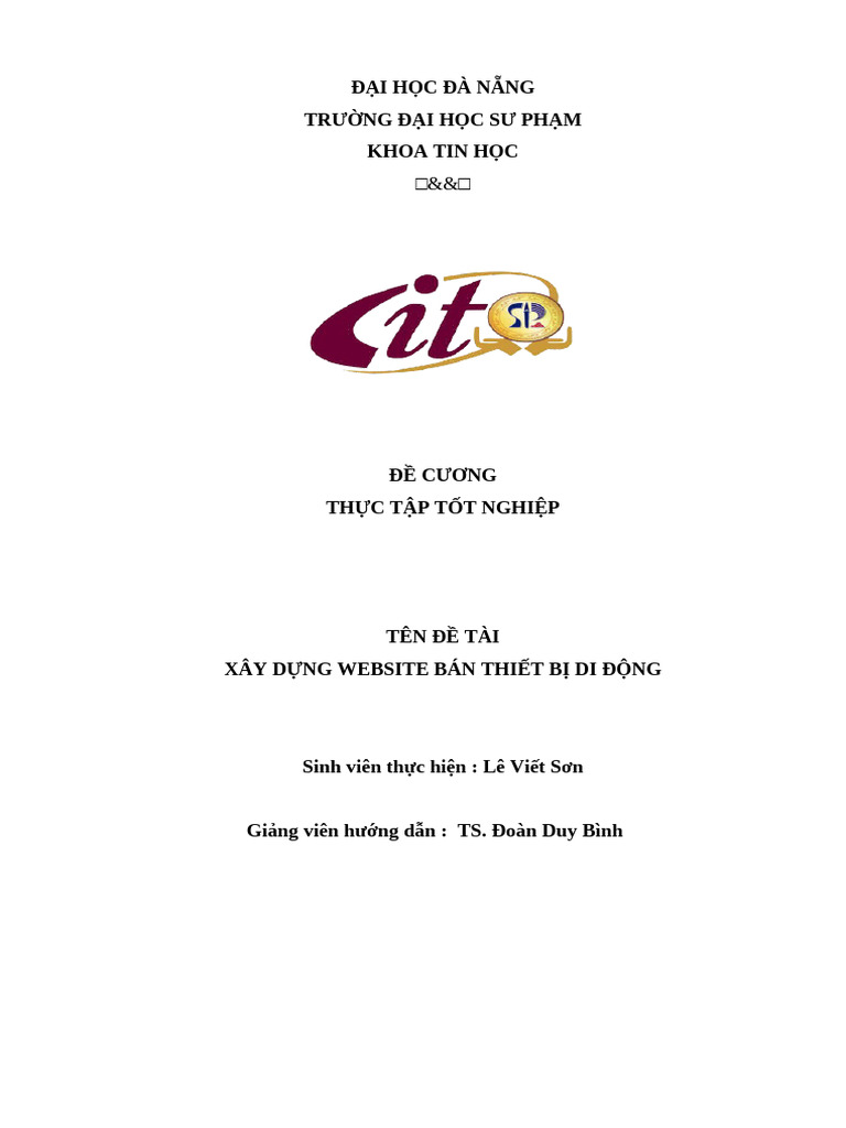 Đe Cuong TTTN | PDF