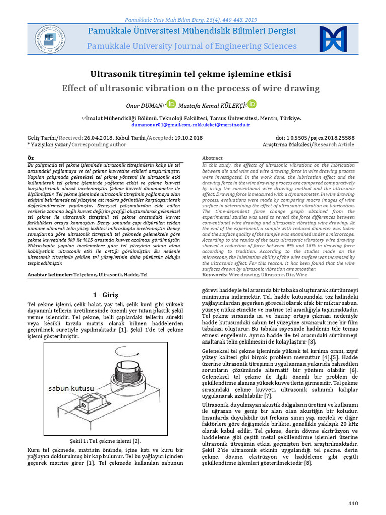 Ultrasonik Titre - Imin Tel - Ekme I - Lemine Etkisi (#612048) - 794759 | PDF