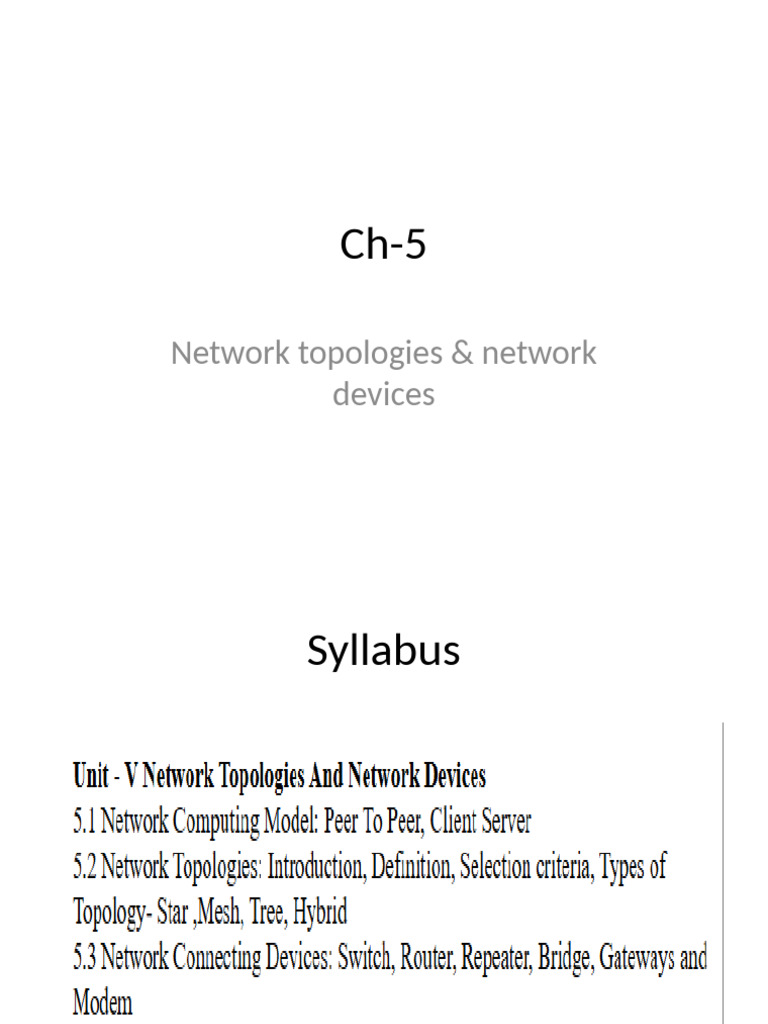 Network Topologies and Devices Explained | PDF