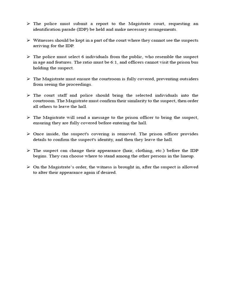 Identification Parade | PDF