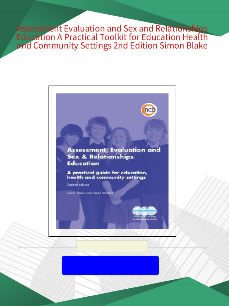Assessment Evaluation And Sex And Relationships Education A Practical