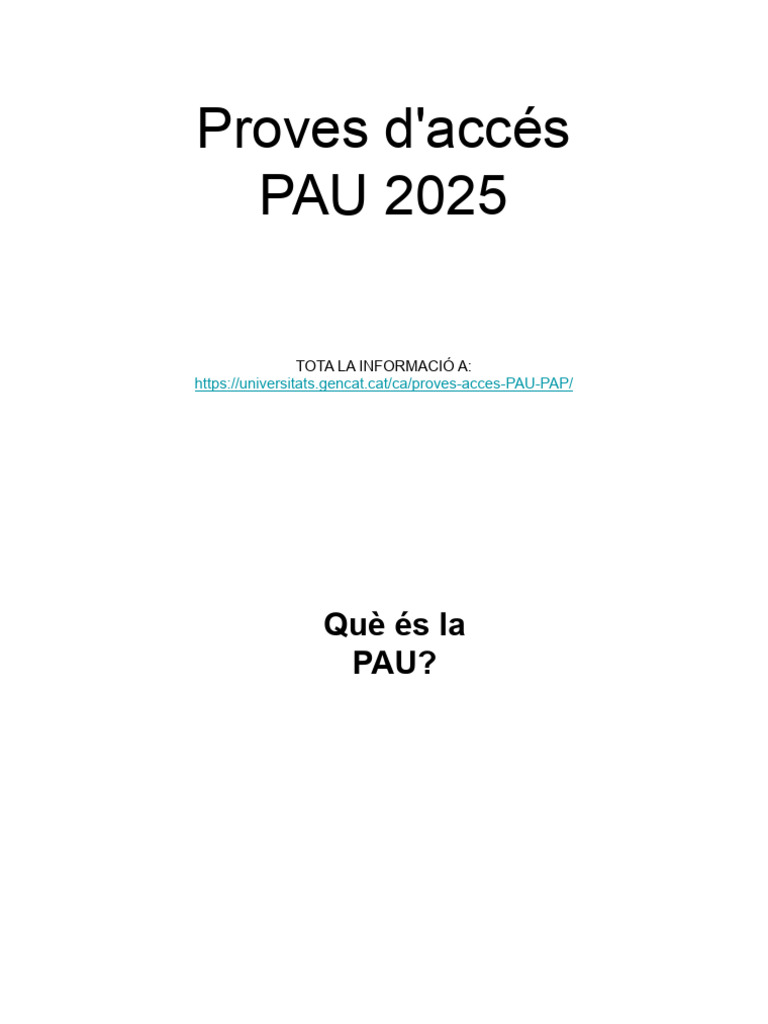 Proves Pau 2025 | PDF