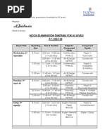 Igcse Timetable Oct Nov 2025 Series | PDF | Qualifications