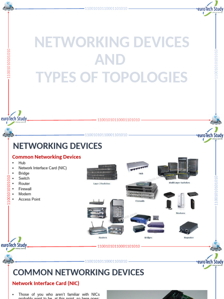 2_Networking Devices and Types of Topologies | PDF | Computer Network | Network Interface Controller