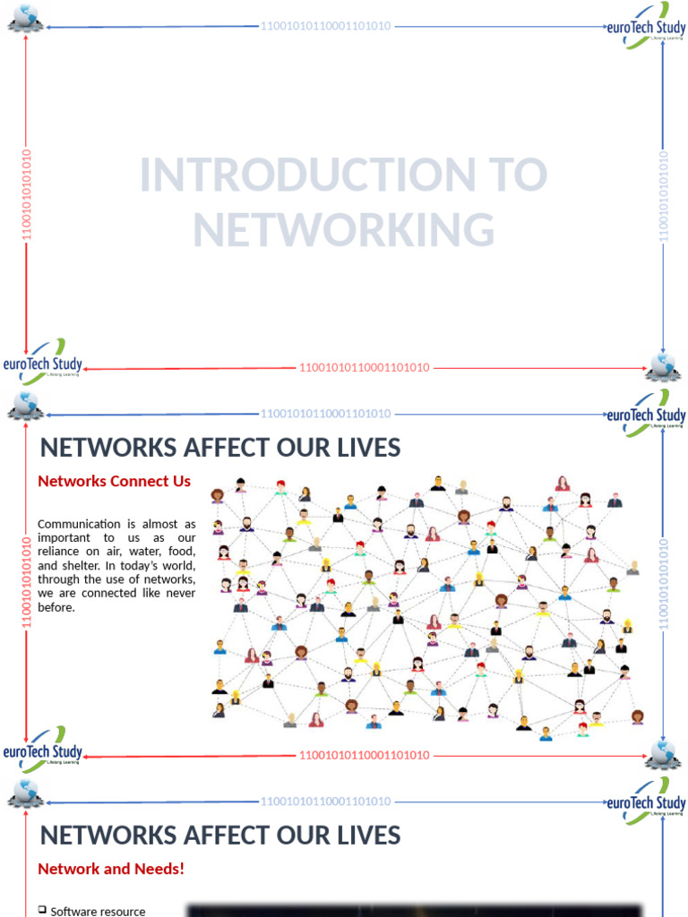 1 - Introduction To Networking-1 | PDF | Computer Network | Internet Access