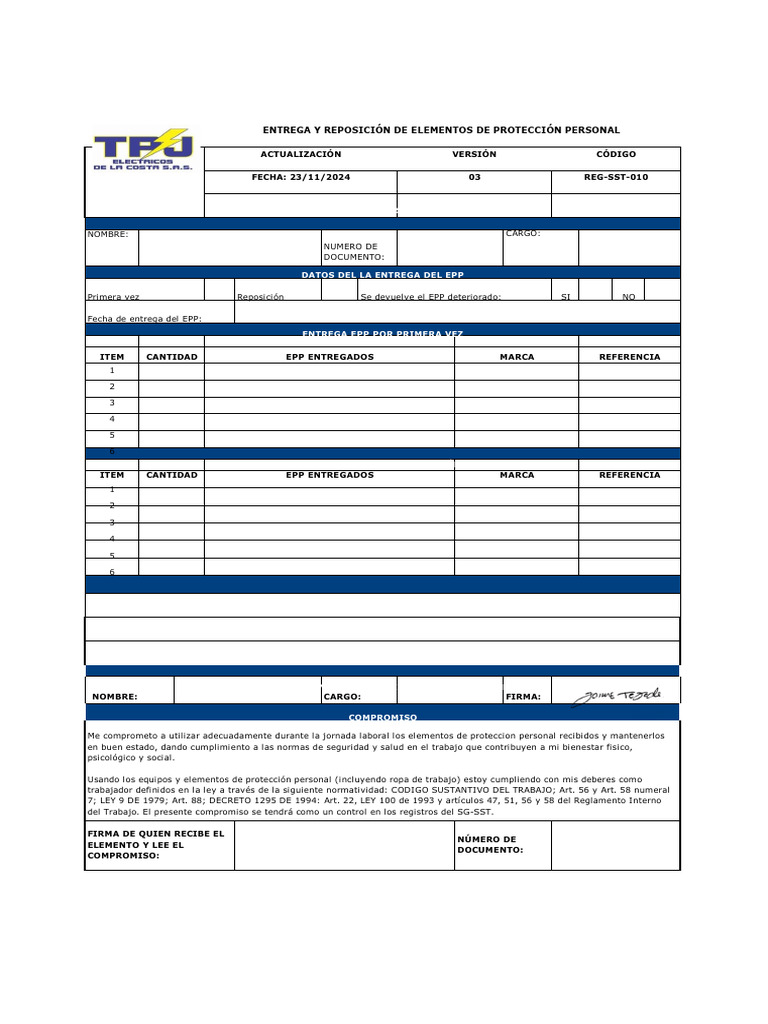 Entrega y Reposición de EPP 2024 | PDF | Justicia | Crimen y violencia