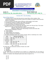GRADE 2 Data Handling Worksheet | PDF