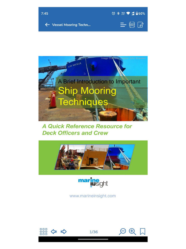 Mooring Operations | PDF