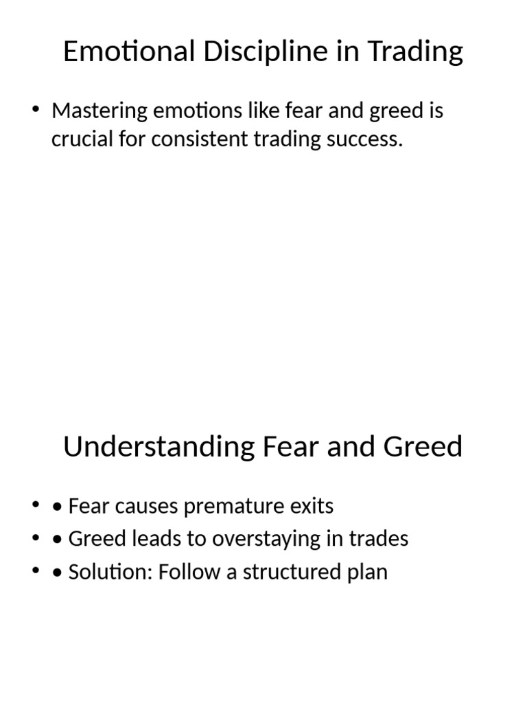 Emotional Discipline for Trading Success | PDF