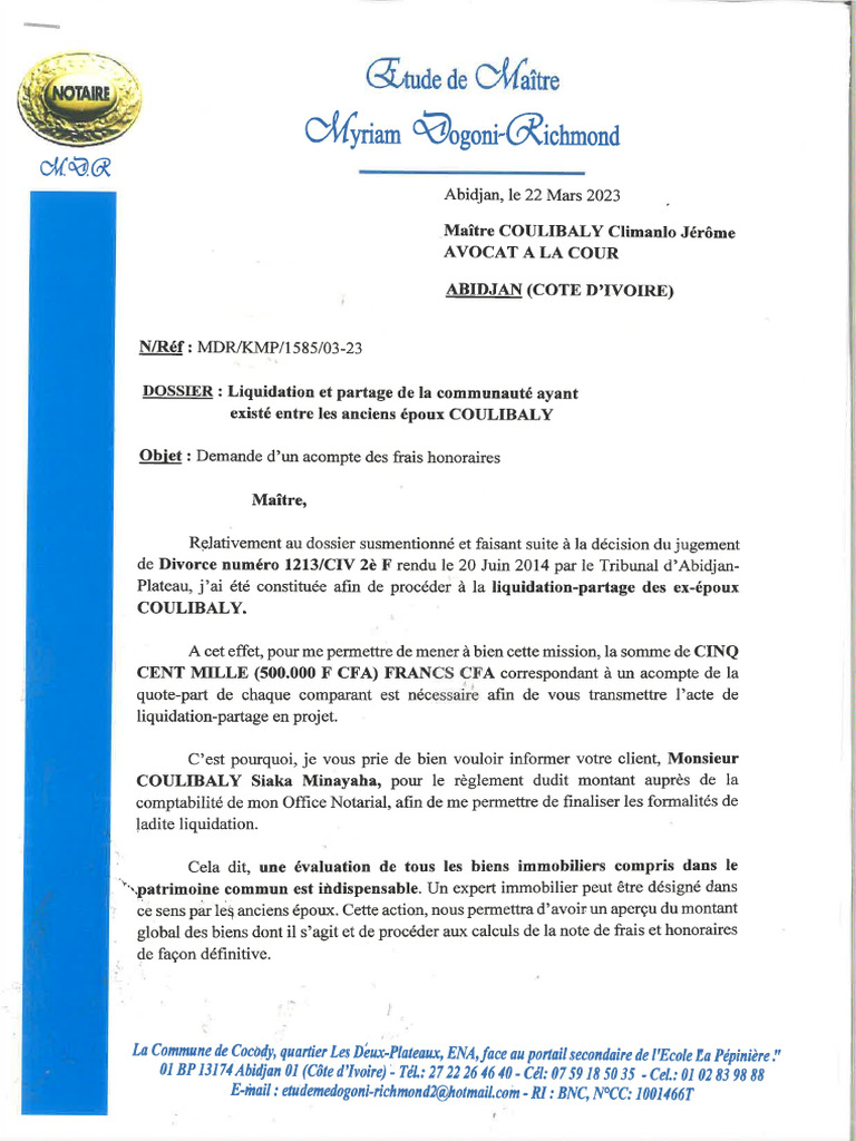 Courrier Du Notaire | PDF