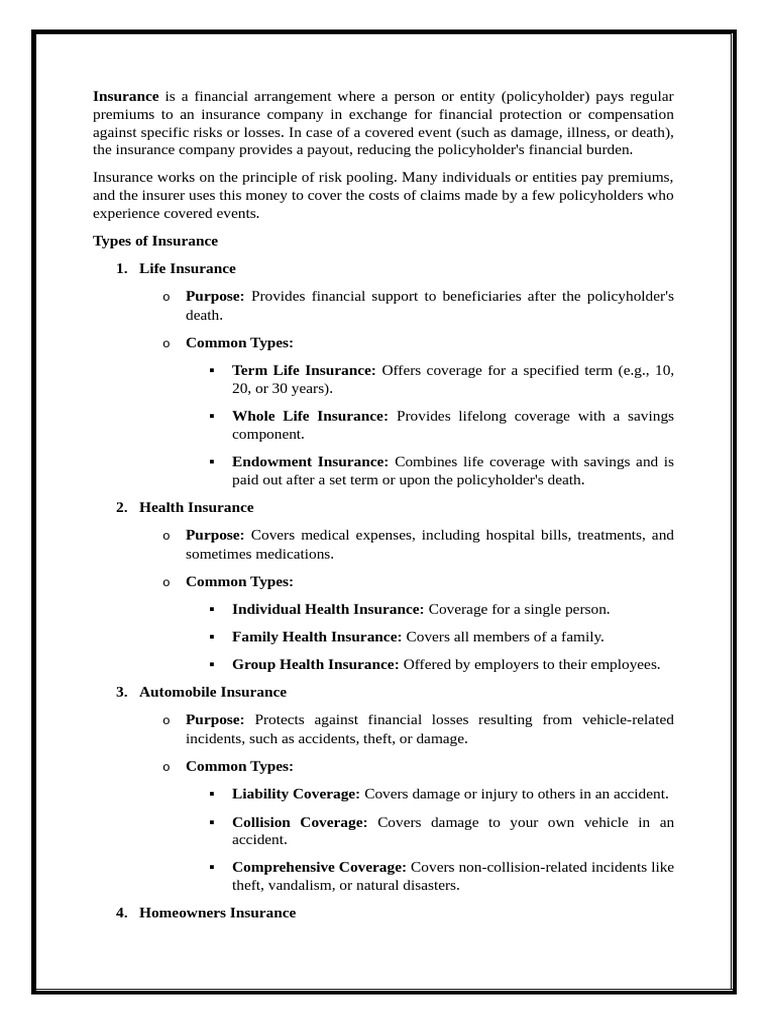 Modern Banking and Insurance UNIT III | PDF | Insurance | Life Insurance