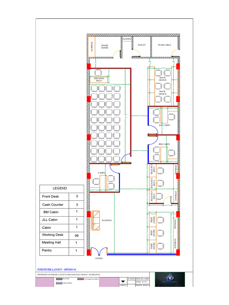Rudrapur - Interior Layout Option 02 | PDF