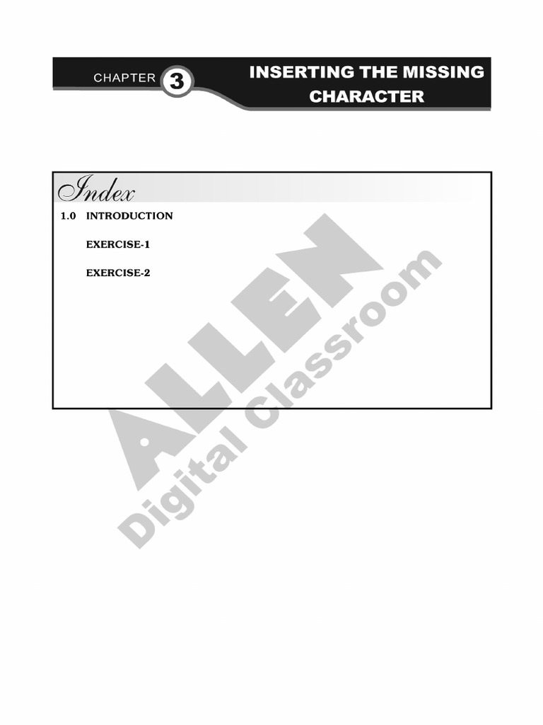 Missing character | PDF