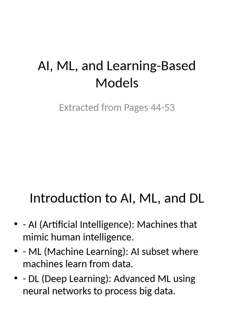 AI Learning Models | PDF