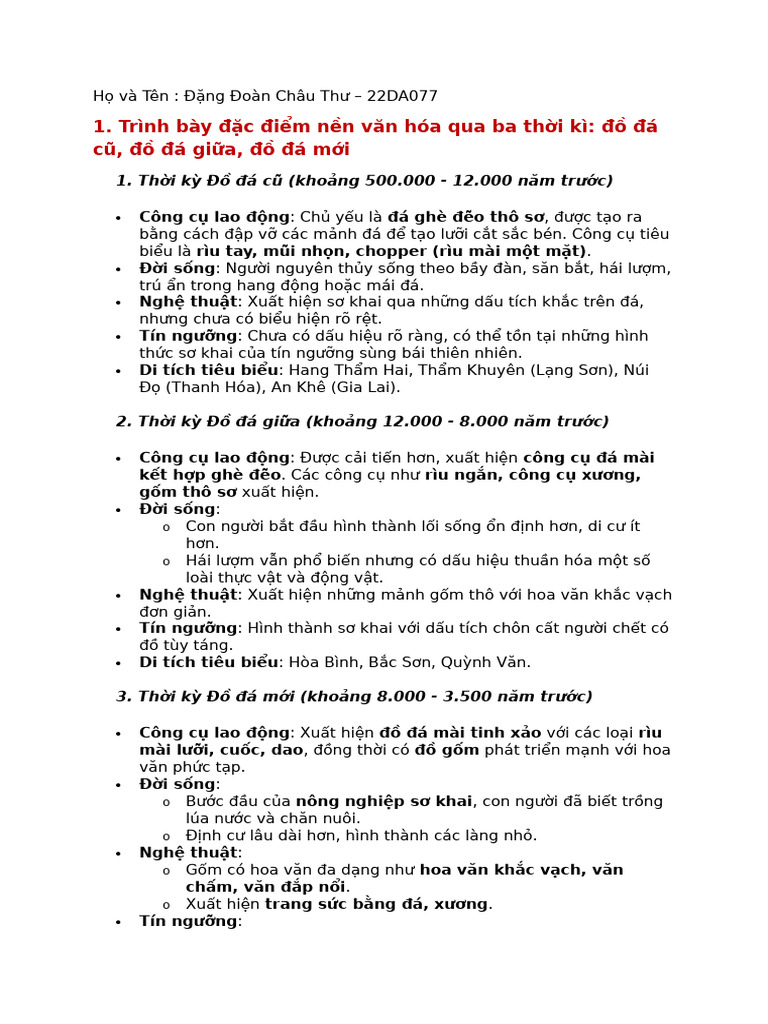 Bài Thu Ho CH CD2 | PDF