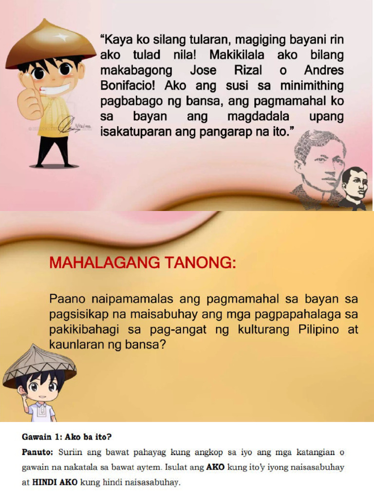 Pagmamahal Sa Bayang Pili (Pinas - 9 | PDF