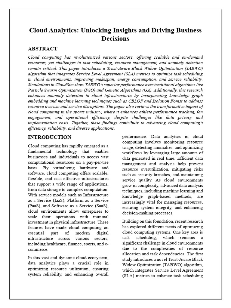 N225 - N243 - N280 - Cloud Analytics | PDF | Cloud Computing | Machine Learning