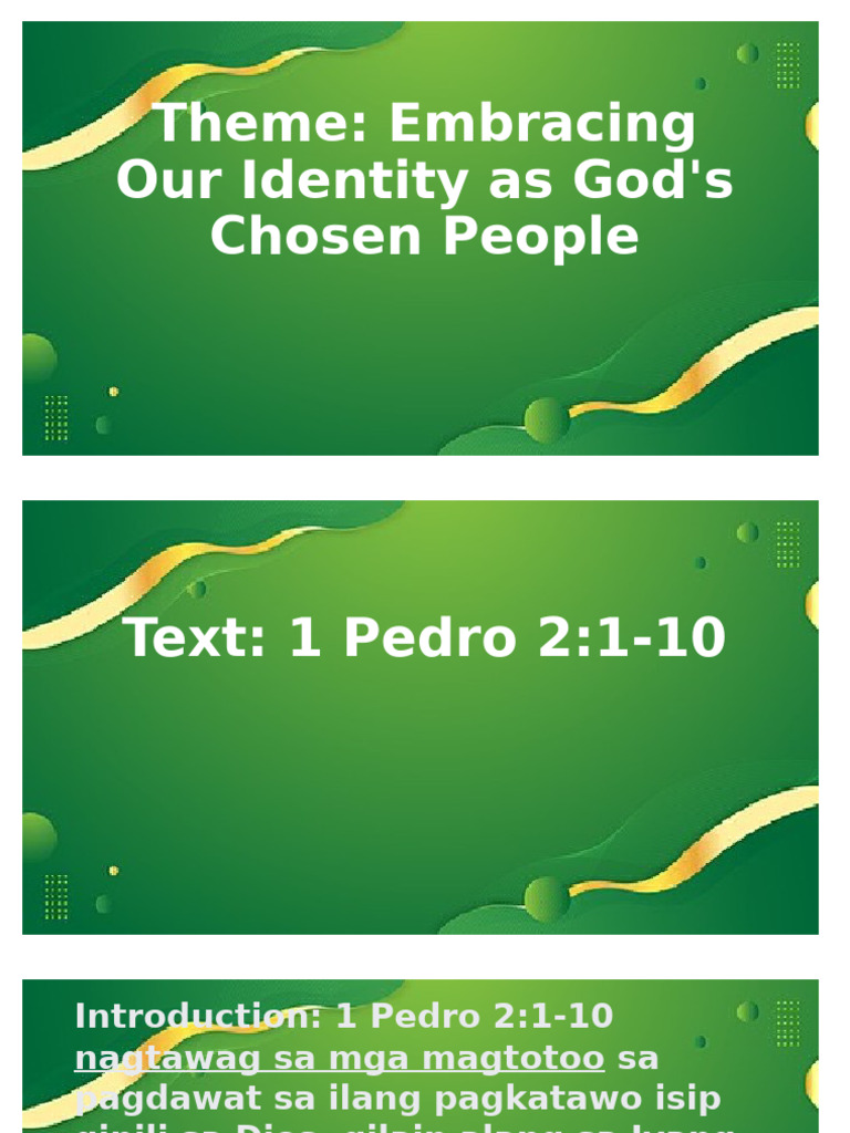 Embracing Our Identity | PDF