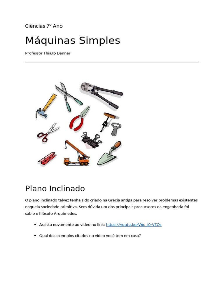 Máquinas Simples | PDF