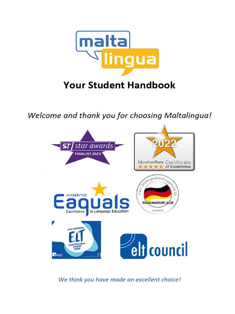 Adult Student Handbook 2024 | PDF | Teachers | Apartment