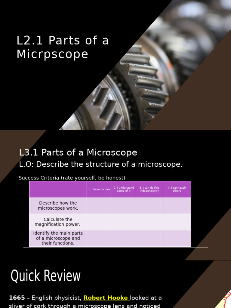 Understanding Microscope Parts and Function | PDF | Microscope | Lenses