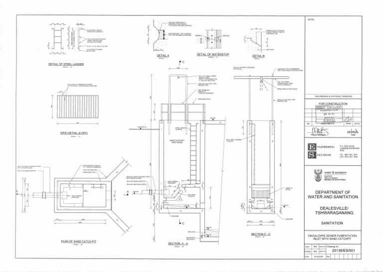 Dikgalaope Sewer Pump Station Inlet with Sand Catchpit | PDF