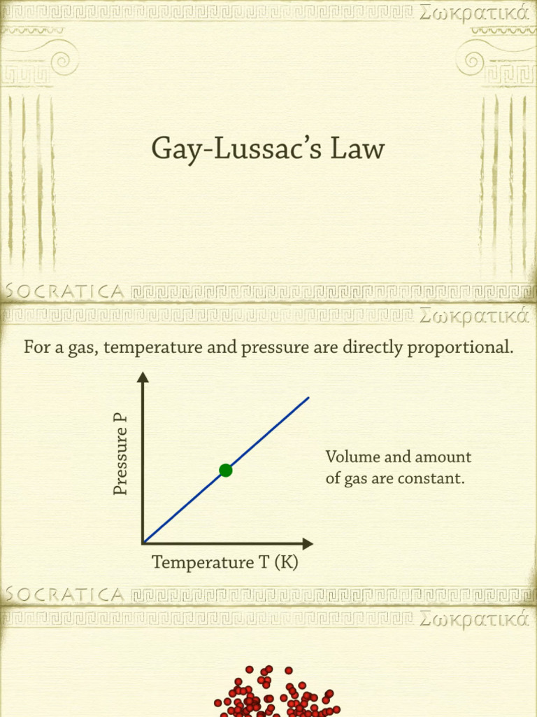 Gay-Lussac's Gas Law | PDF