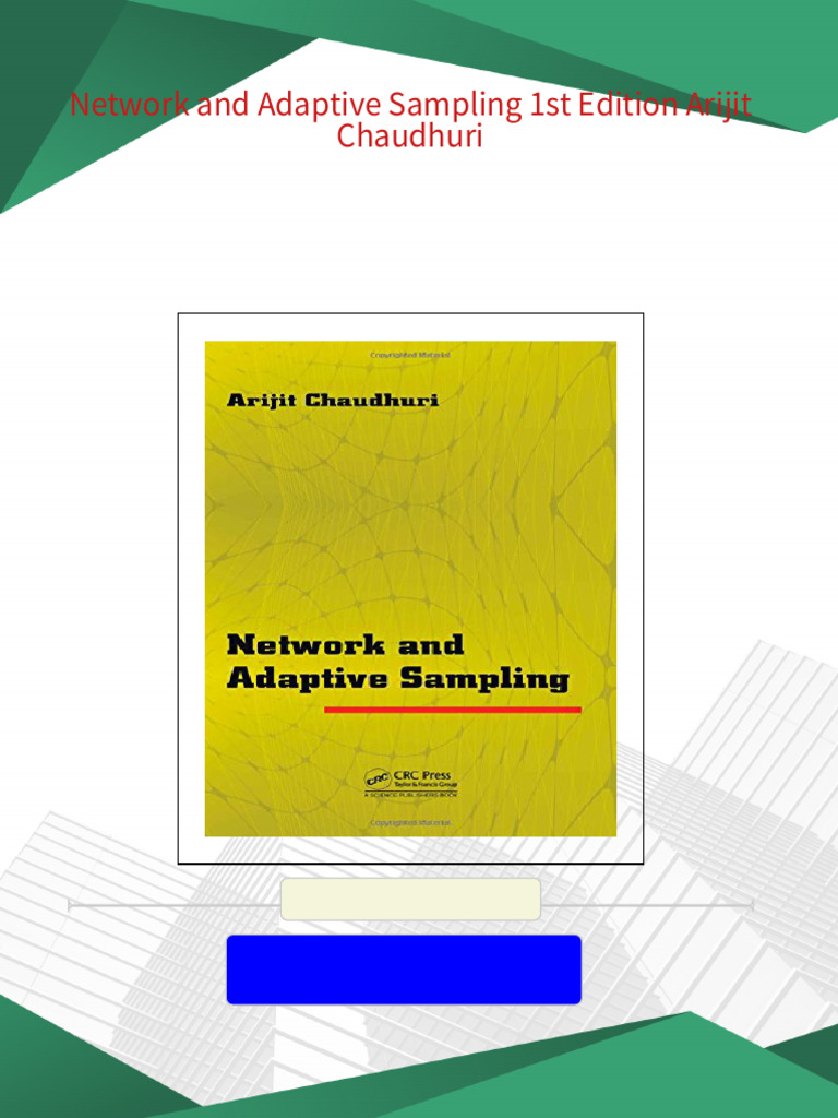 Network and Adaptive Sampling 1st Edition Arijit Chaudhuri - Download The Entire Ebook Instantly ...