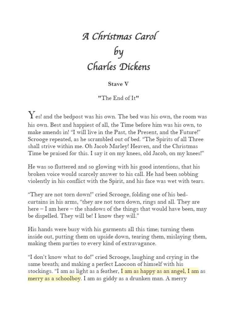 A Christmas Carol 006 Stave V | PDF | A Christmas Carol | Jacob Marley