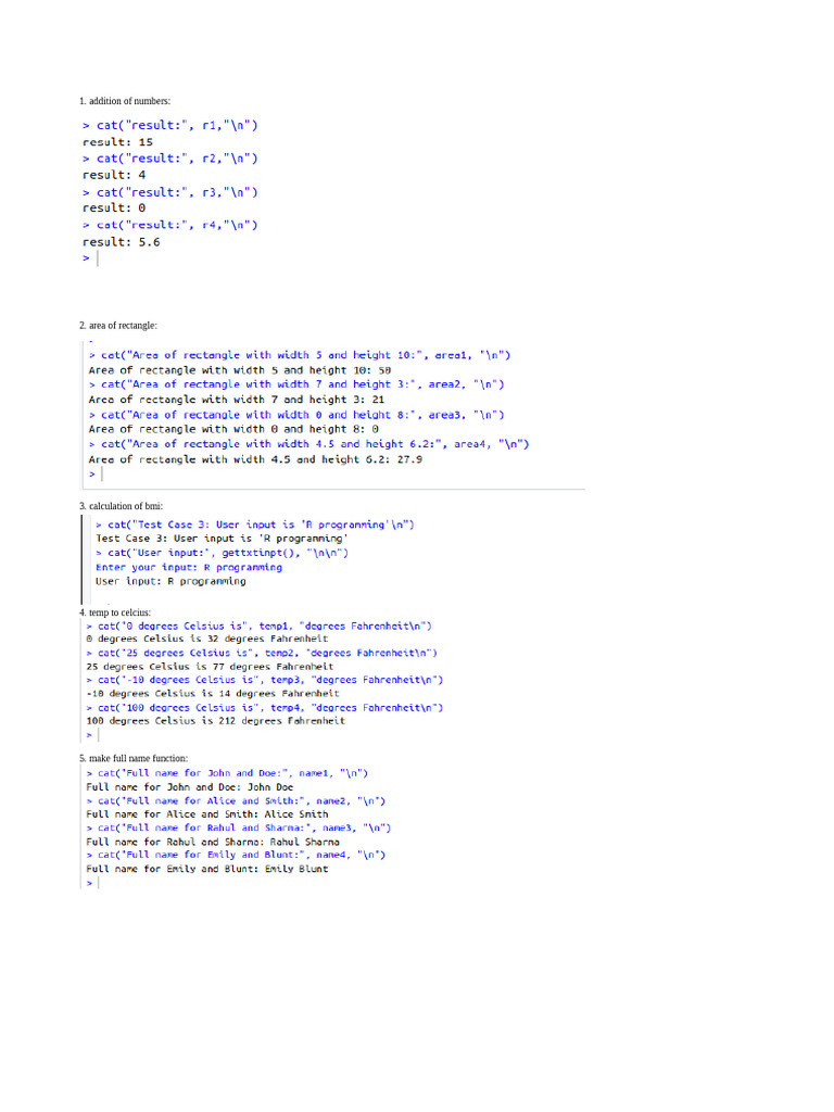 Essential Math Functions in R | PDF | Arithmetic | Mathematics