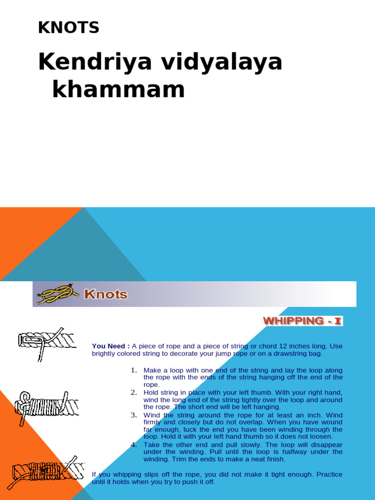 Presentation 1 Knot | PDF | Knot | Rope