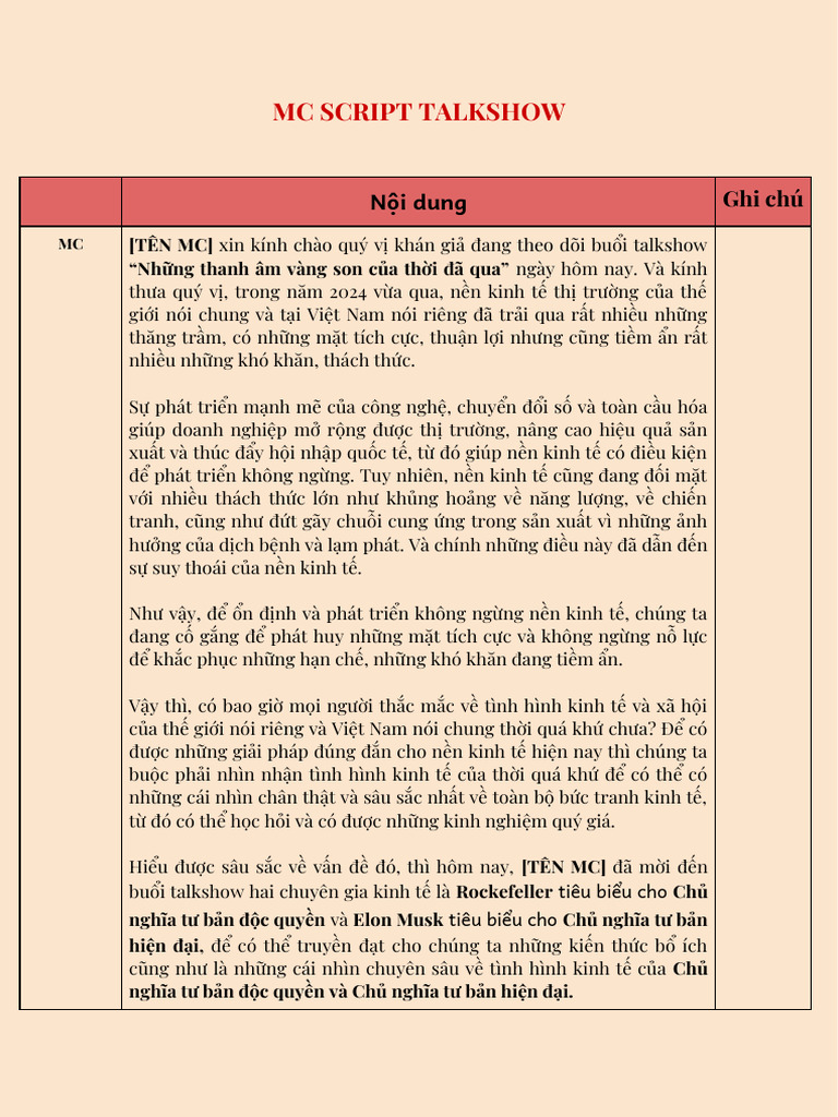 [KTCT] MC SCRIPT | PDF