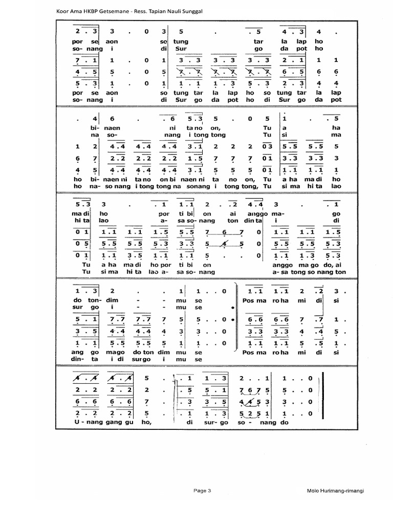 Partitur Koor00010019-20-3 | PDF