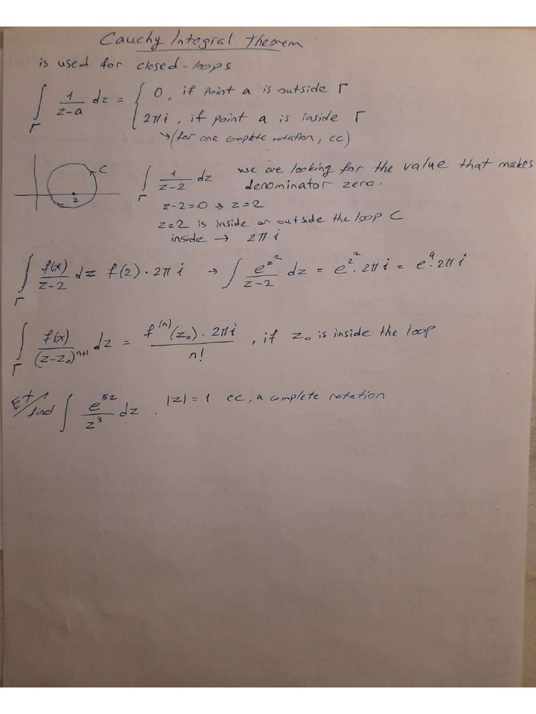 cauchy integral | PDF