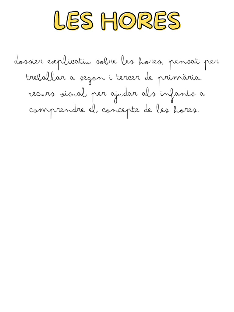 Les Hores-2 | PDF
