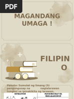 Limang Halimbawa NG Lantay | PDF
