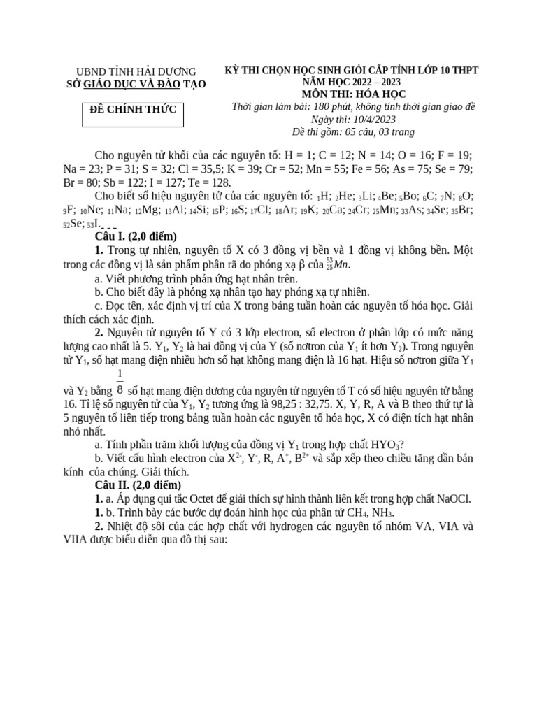 HSG 10 H I DƯƠNG | PDF