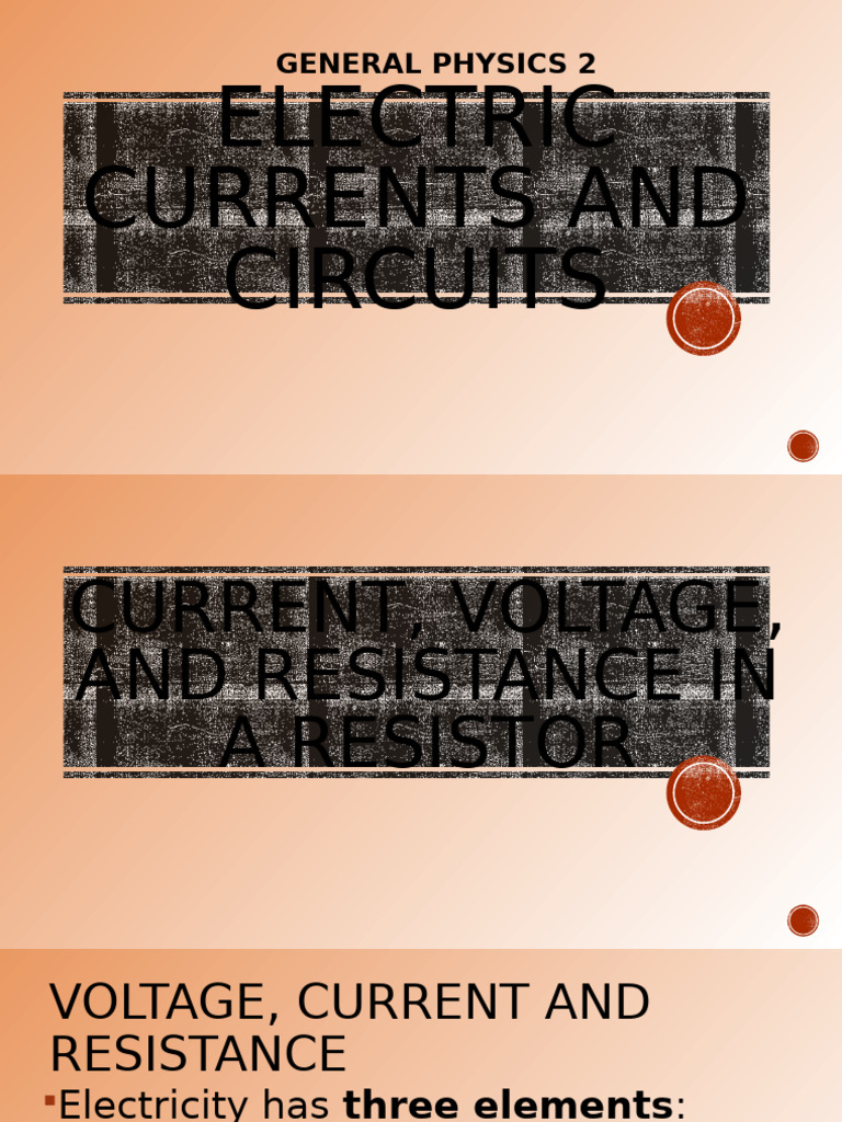LESSON 3 Resistor and Ohms Law 1 | PDF | Resistor | Electrical Network