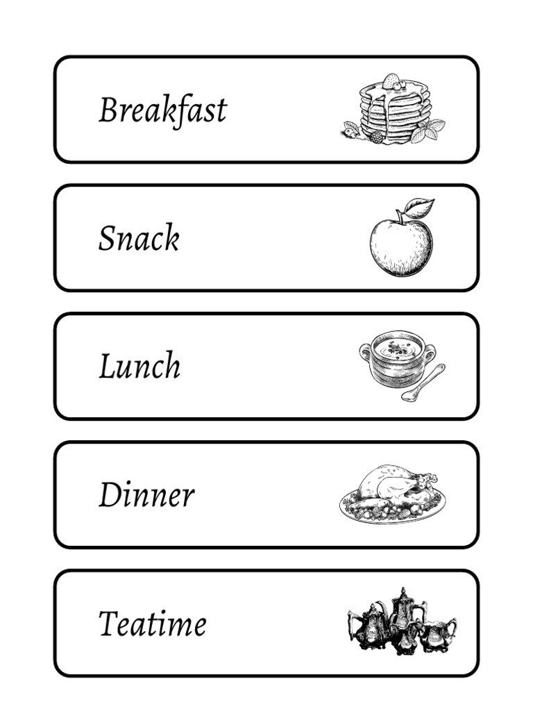 Charlotte Mason Homeschool Daily Rhythm Cards | PDF