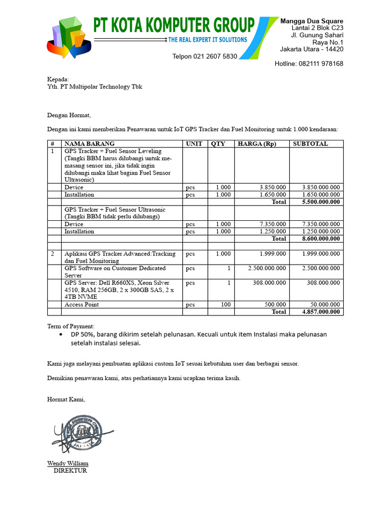 GPS - Quotation - Rev-04 | PDF