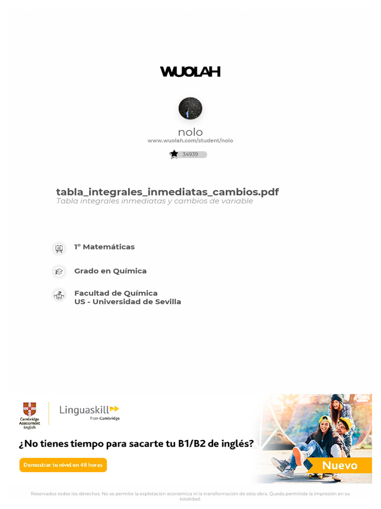 wuolah-free-tabla_integrales_inmediatas_cambios | PDF