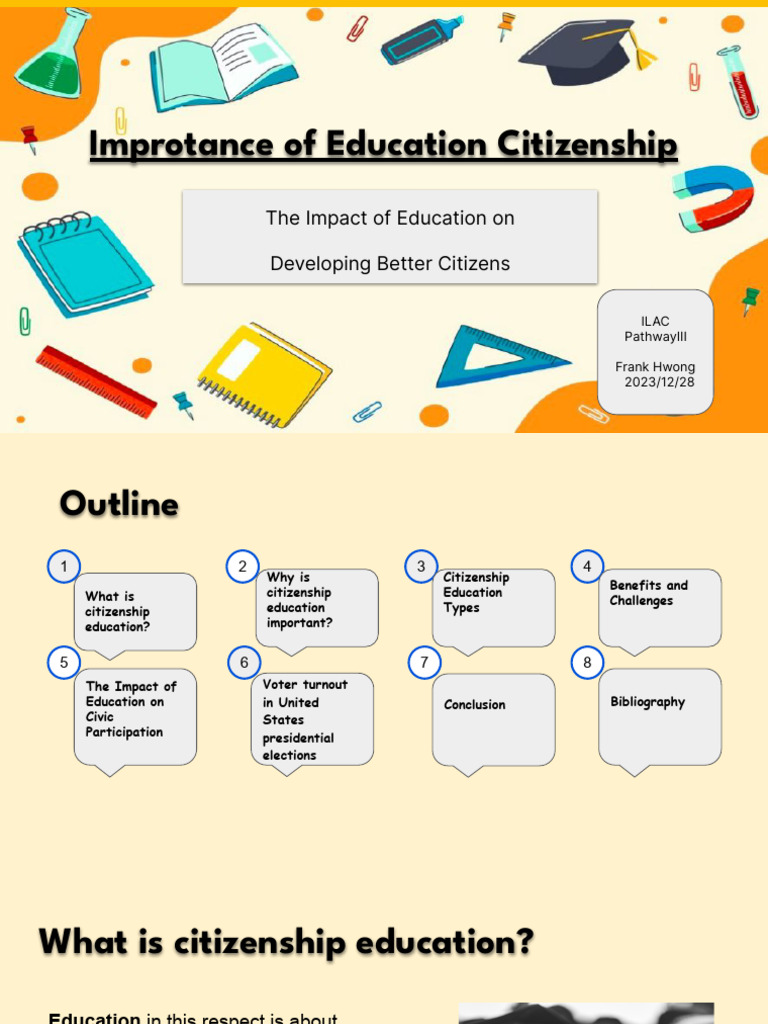 Importance of Citizenship Education | PDF | Citizenship | Civic Engagement