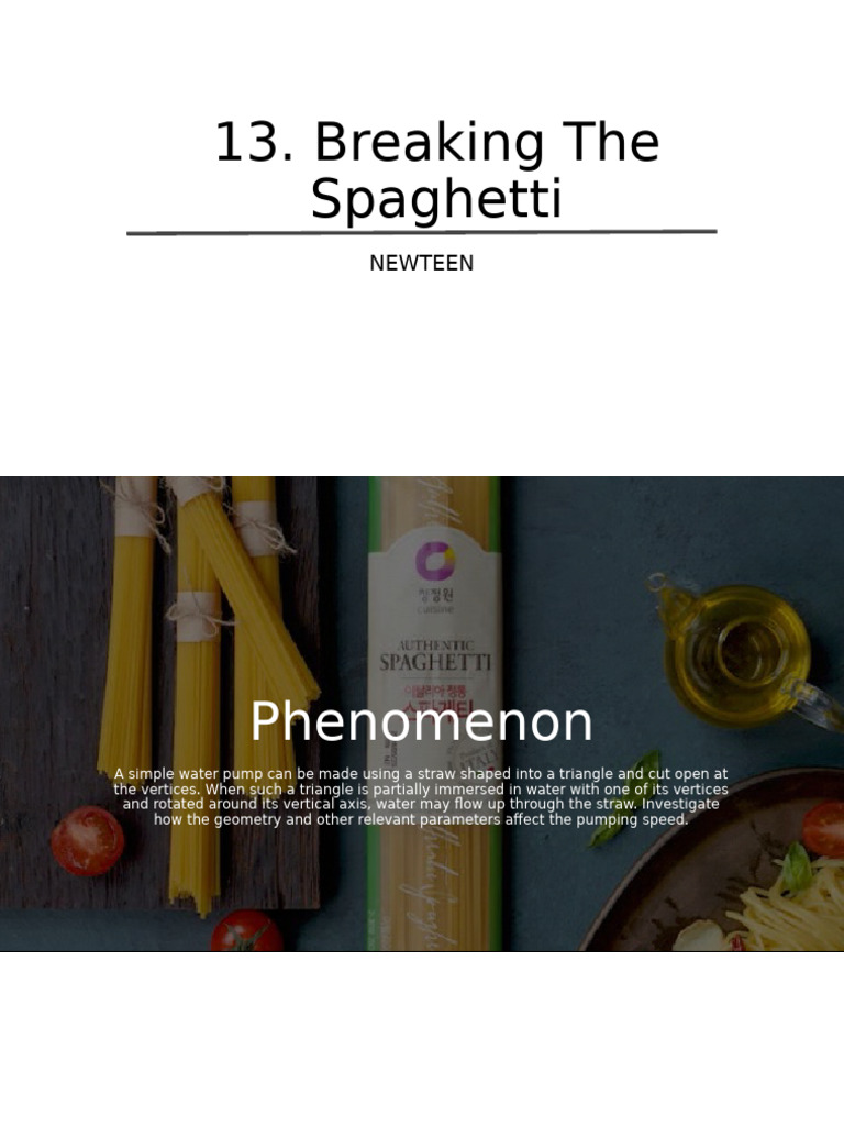 Spaghetti Accelerator in NEWTEEN | PDF | Physical Phenomena ...