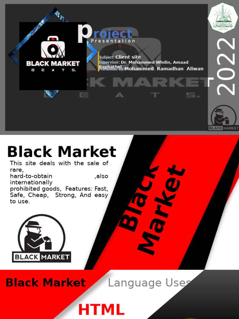 Black Market Goods E-commerce Site | PDF