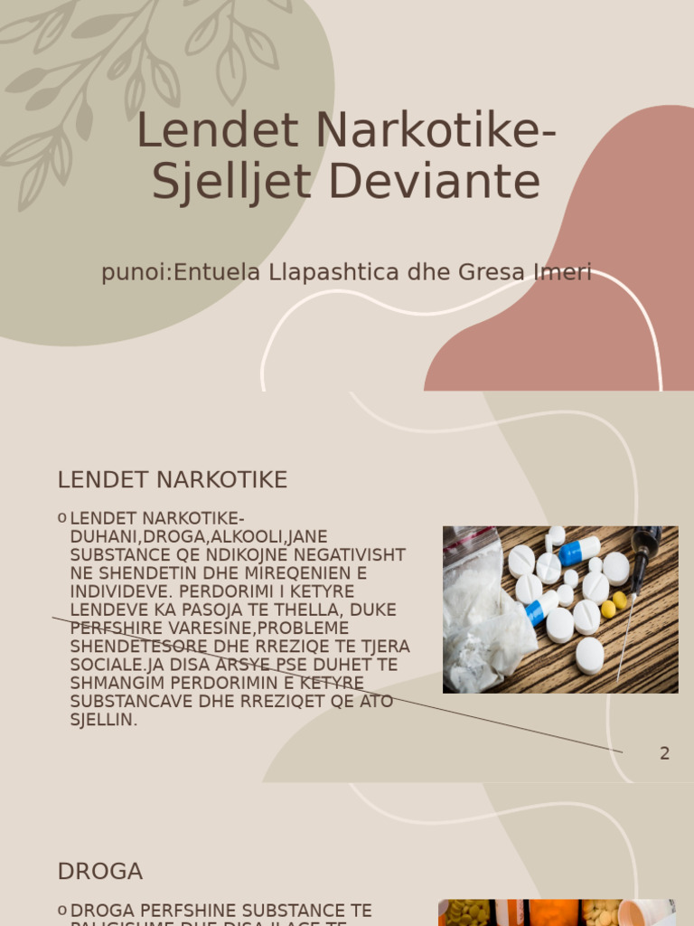 Lendet Narkotike-Sjelljet Deviante | PDF